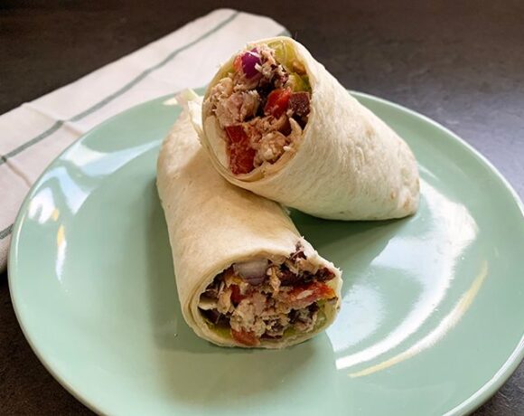 FAD Free Tuna and Fresh Veggie Wrap - Food with Purpose UHG