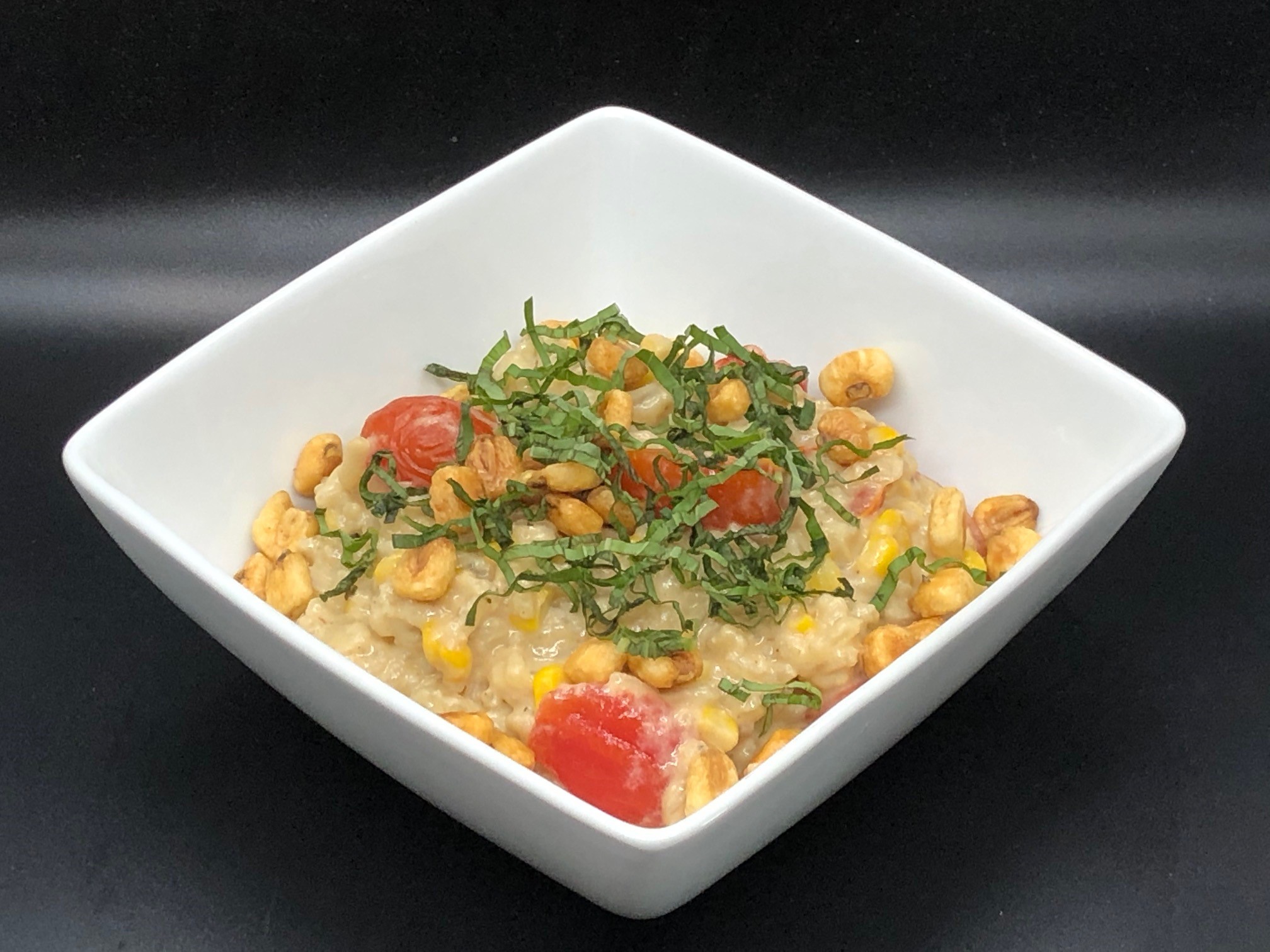 Sweet Corn and Cherry Tomato Risotto - Food with Purpose UHG