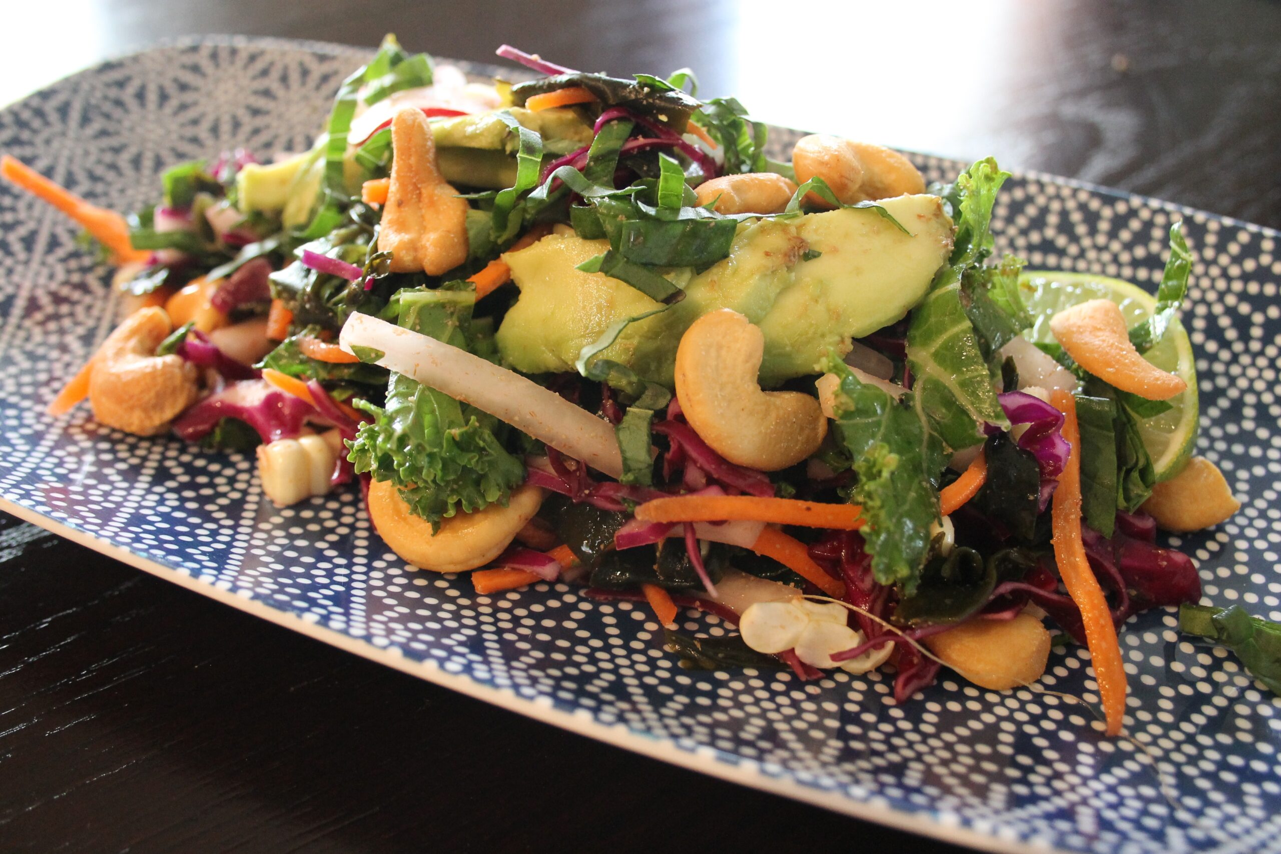Seaweed & Avocado Salad with Cashews - Food with Purpose UHG